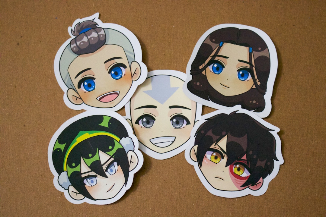 A:TLA (chibi Gaang) Sticker Set - Etsy
