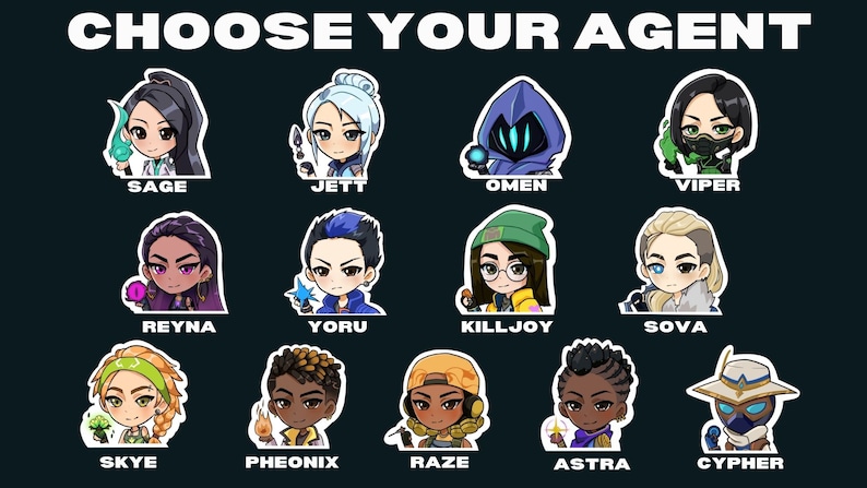 VALORANT Chibi Sticker - Etsy