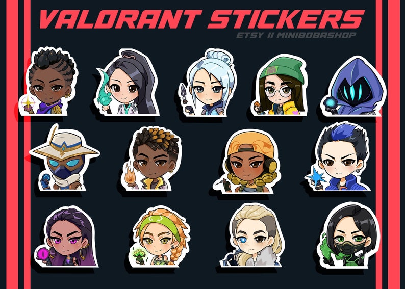 VALORANT Chibi Sticker - Etsy
