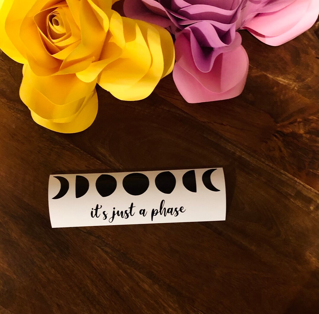 Its Just A Phase Vinyl Decal - Etsy