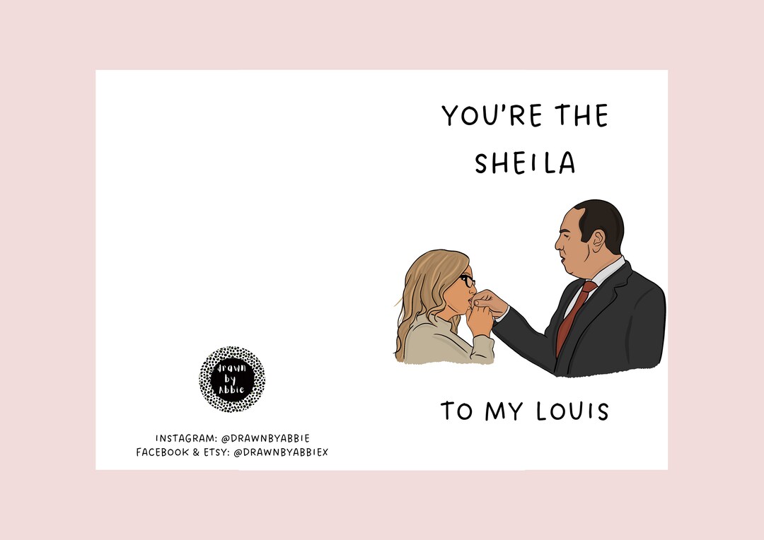 Anniversary Louis Litt and Sheila, Suits Greeting Card, Novelty Card ...