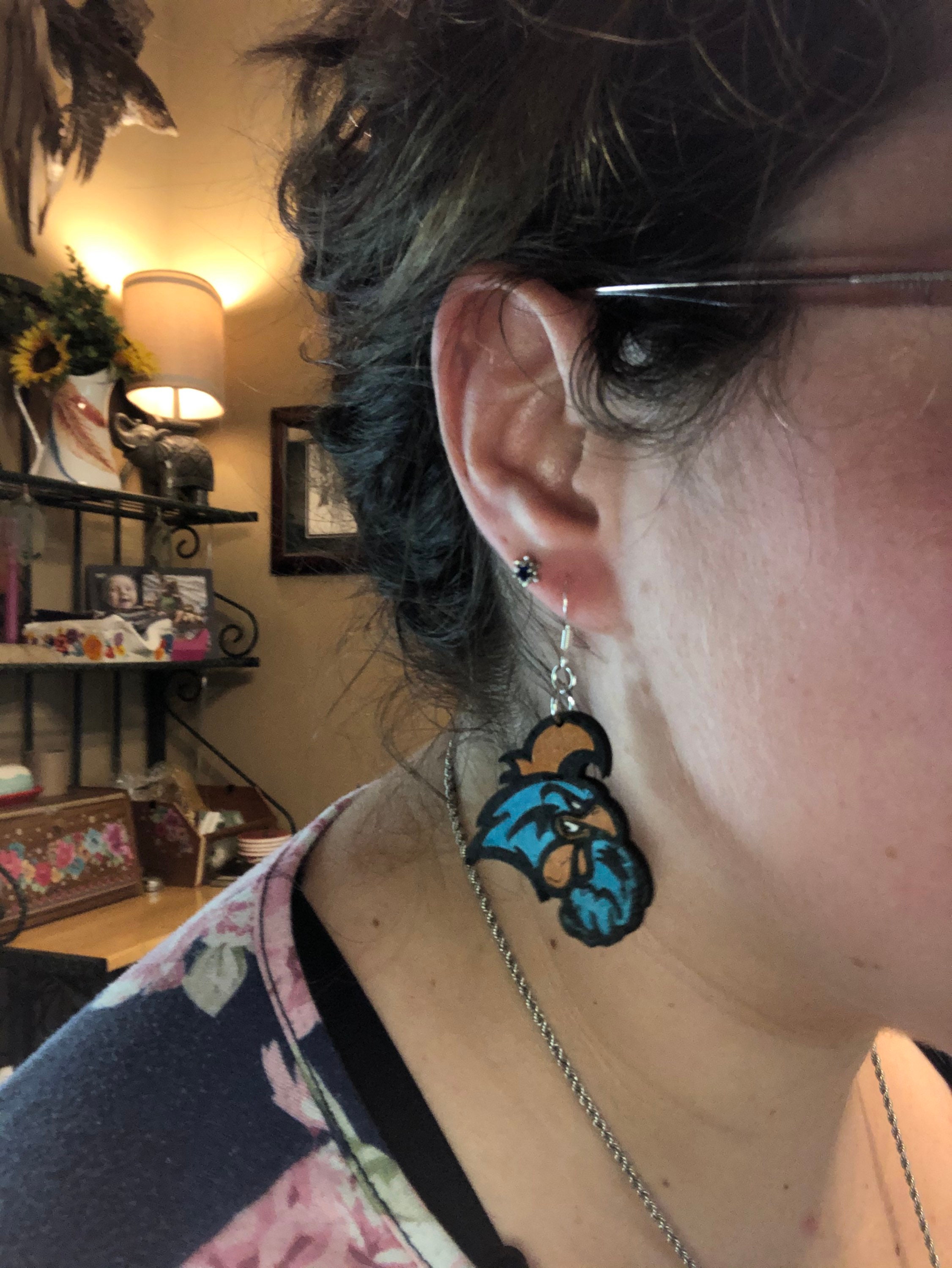Wooden CCU Chants Inspired Earrings - Etsy