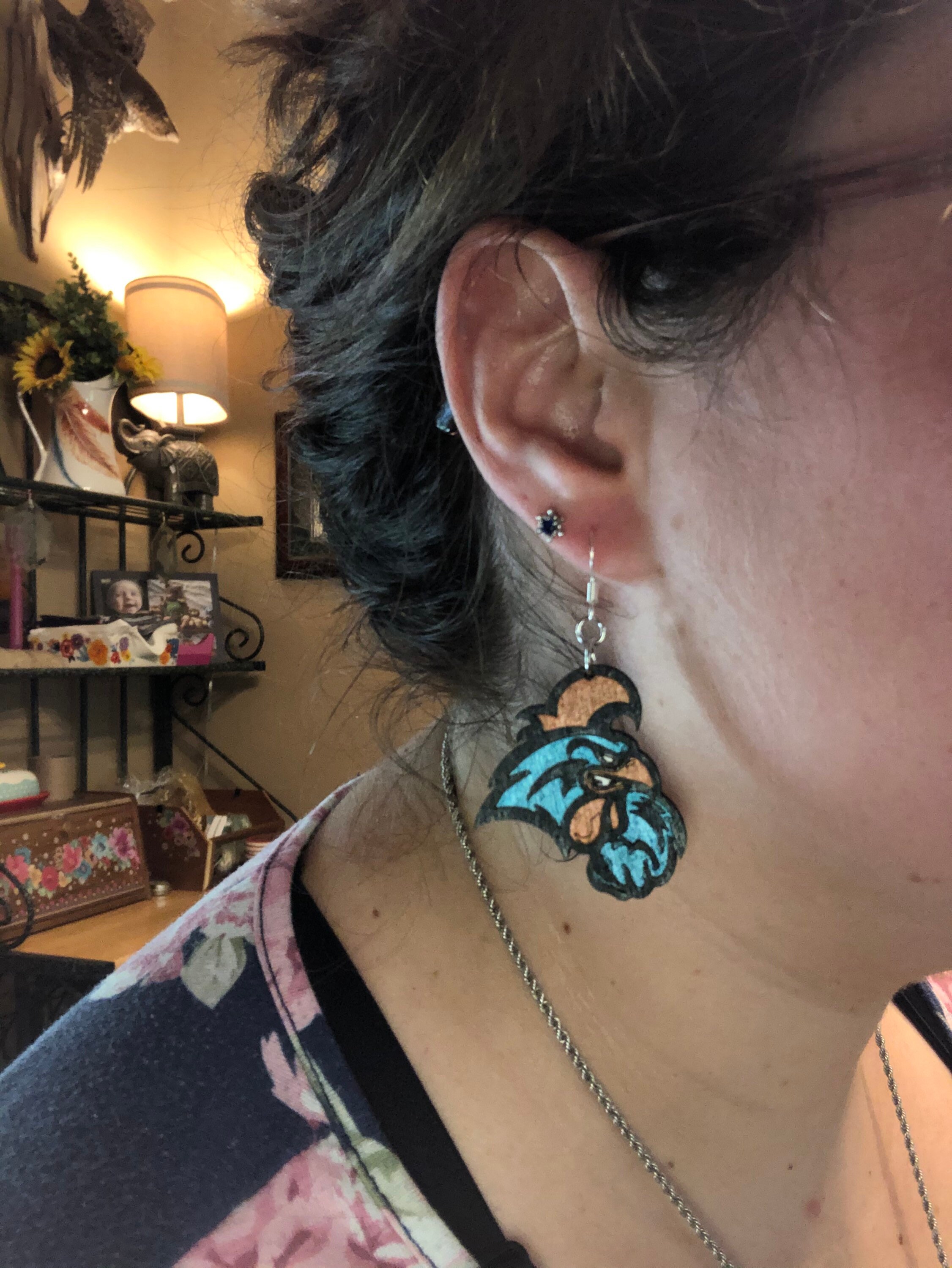Wooden CCU Chants Inspired Earrings - Etsy