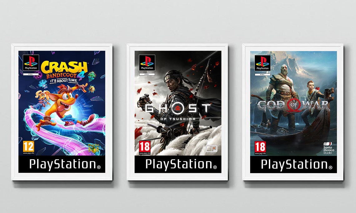 PS4 PS5 Playstation Poster Art Minimalist Retro Design Video | Etsy