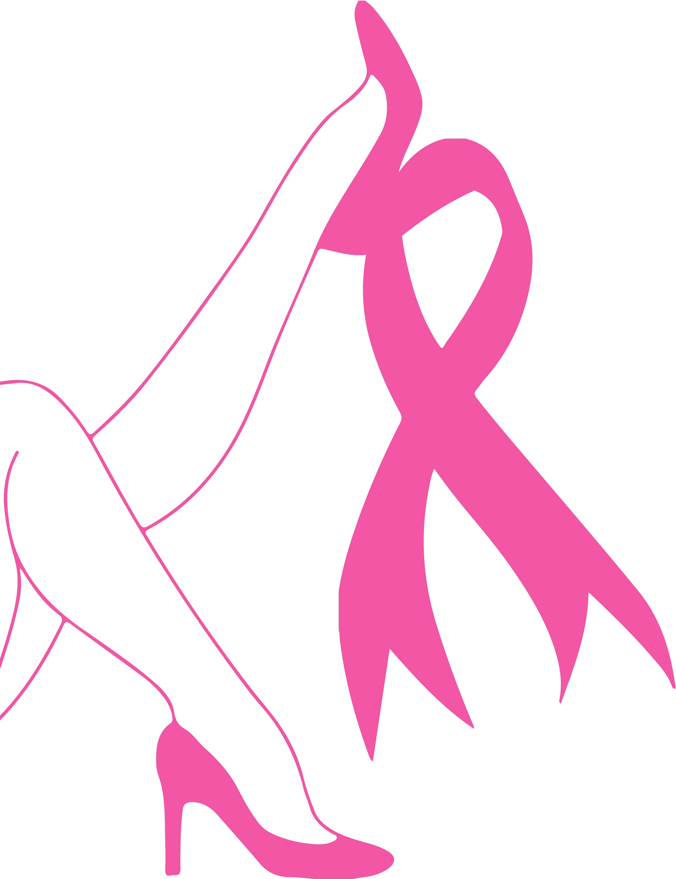 High Heels, Pink Ribbon Svg, Queen Clipart African American Pink High ...