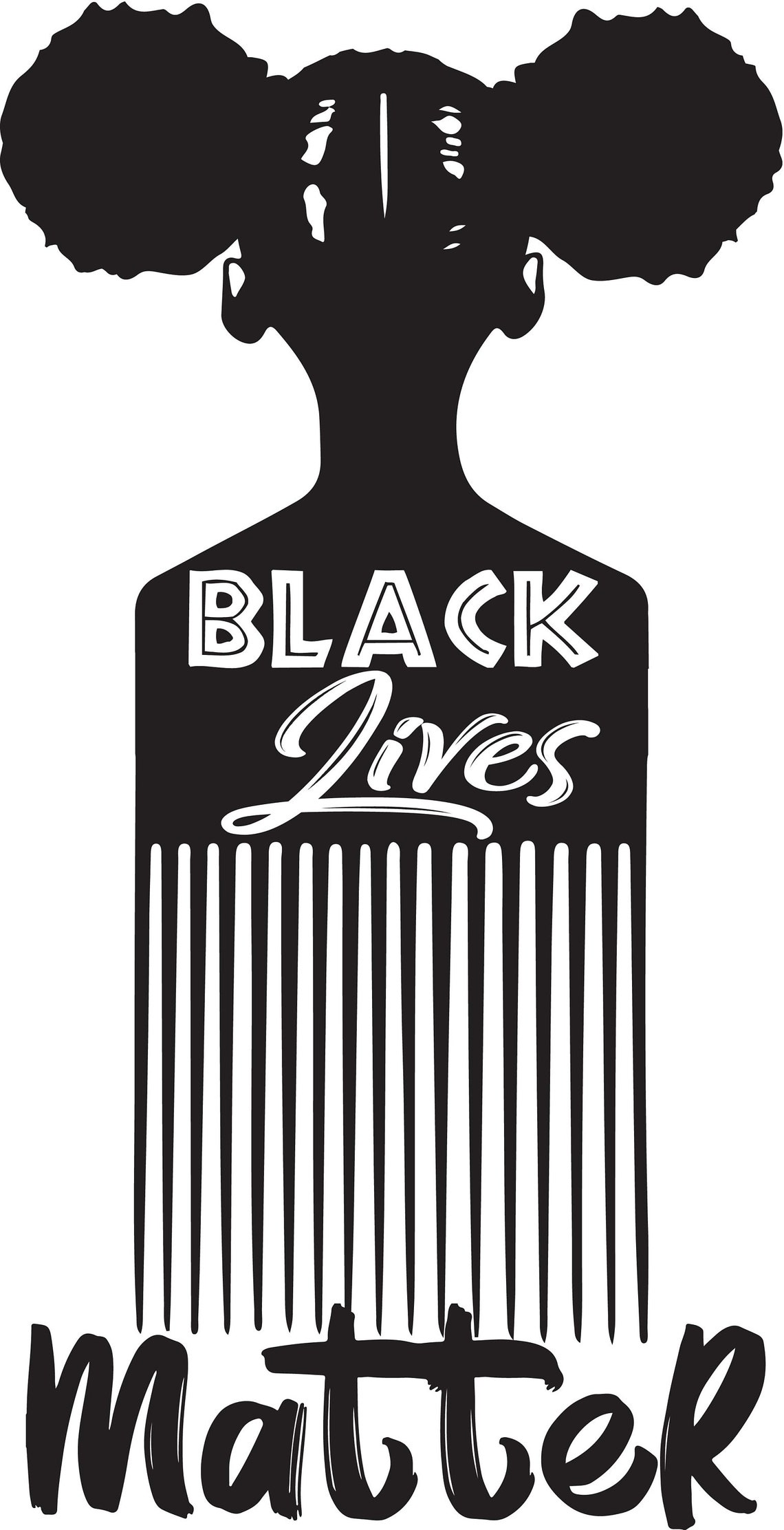 African American Clipart, Afro Comb Svg, Afro Comb, BLM Svg, Svg Files ...