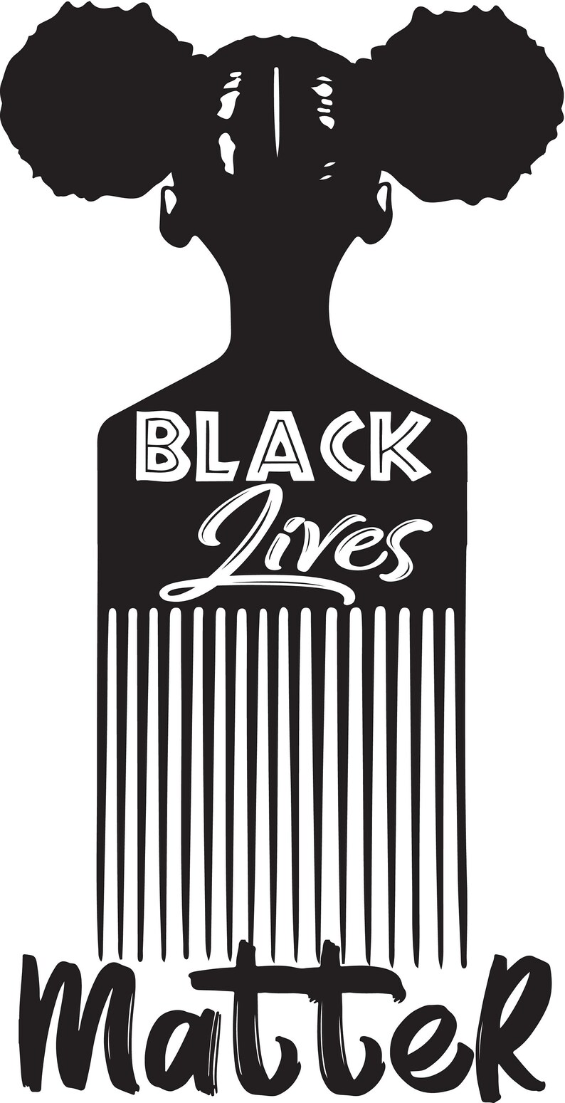 African American Clipart, Afro Comb Svg, Afro Comb, BLM Svg, Svg Files ...