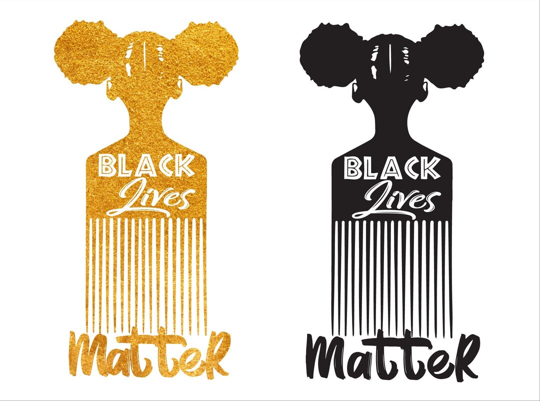 African American Clipart, Afro Comb Svg, Afro Comb, BLM Svg, Svg Files ...
