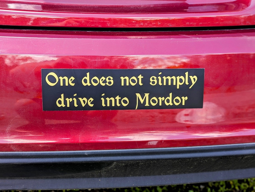 Camping Bumper Sticker LOTR Camper Bumper Sticker the Fellowship of the ...