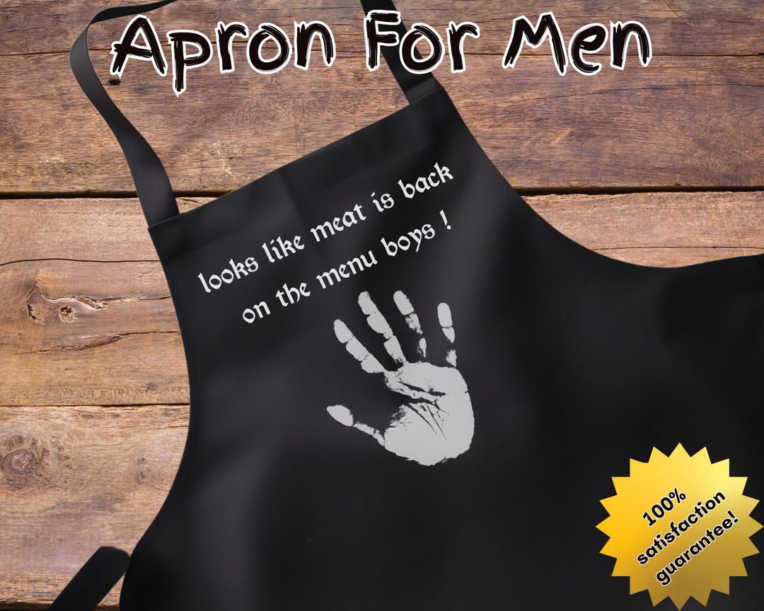 Looks Like Meat is Back on the Menu Boys Aprons for Men, Grill Apron ...