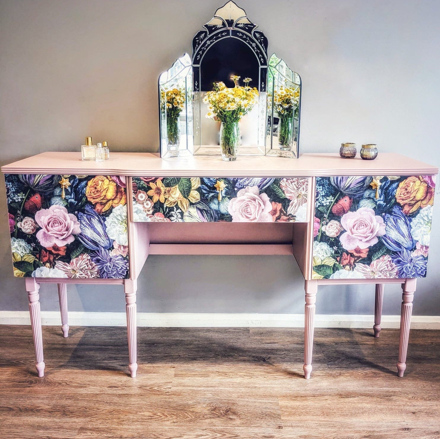 Available for Commission: Upcycled Vintage Dressing Table - Etsy UK