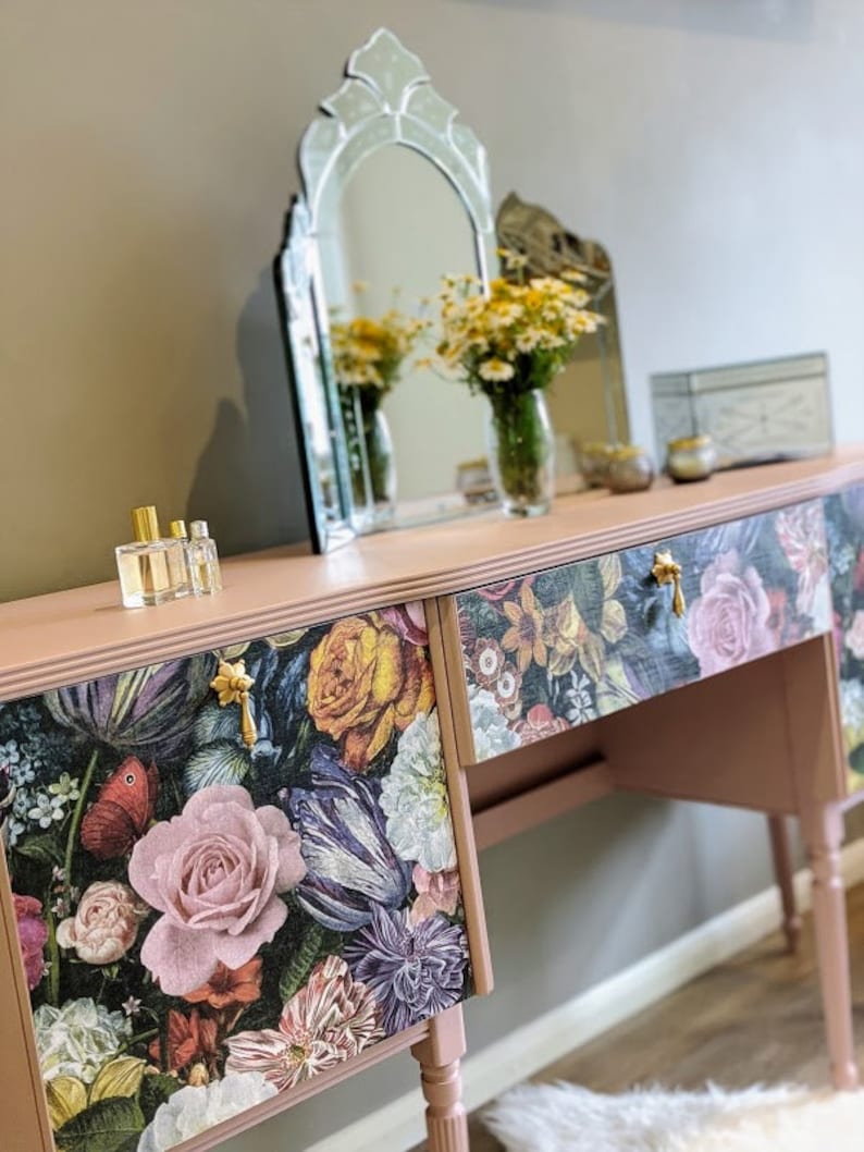 Available for Commission: Upcycled Vintage Dressing Table - Etsy UK