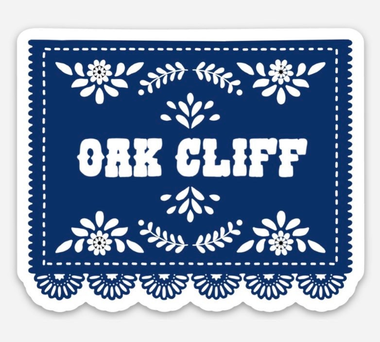 Oak Cliff Papel Picado Sticker - Etsy