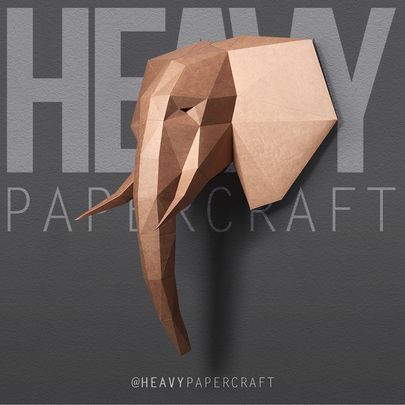 HVY ELEPHANT V1.0 / PDF Guide / Low Poly / Papercraft - Etsy