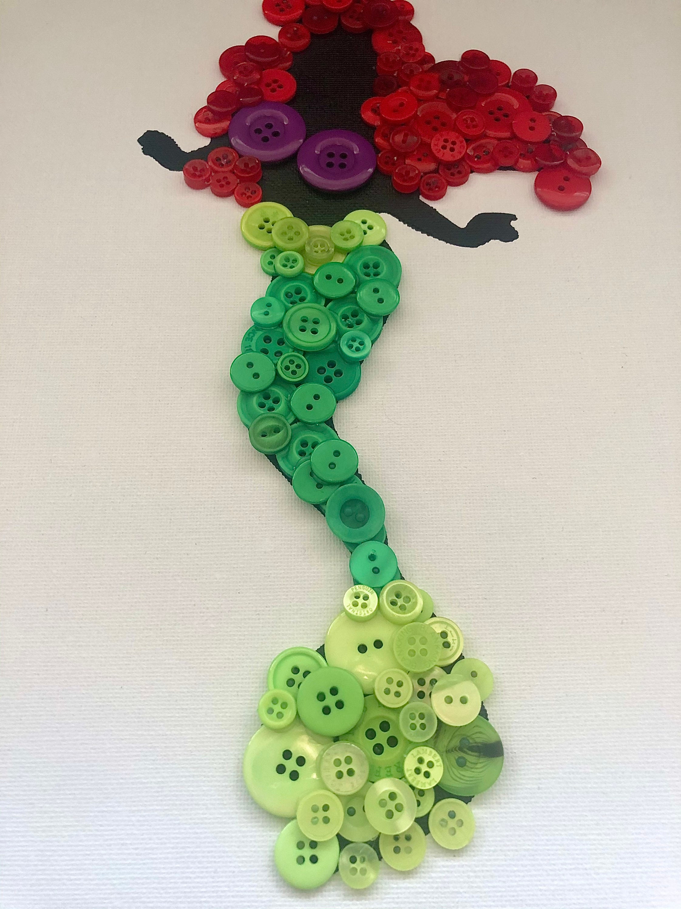 Ariel Button Art | Etsy
