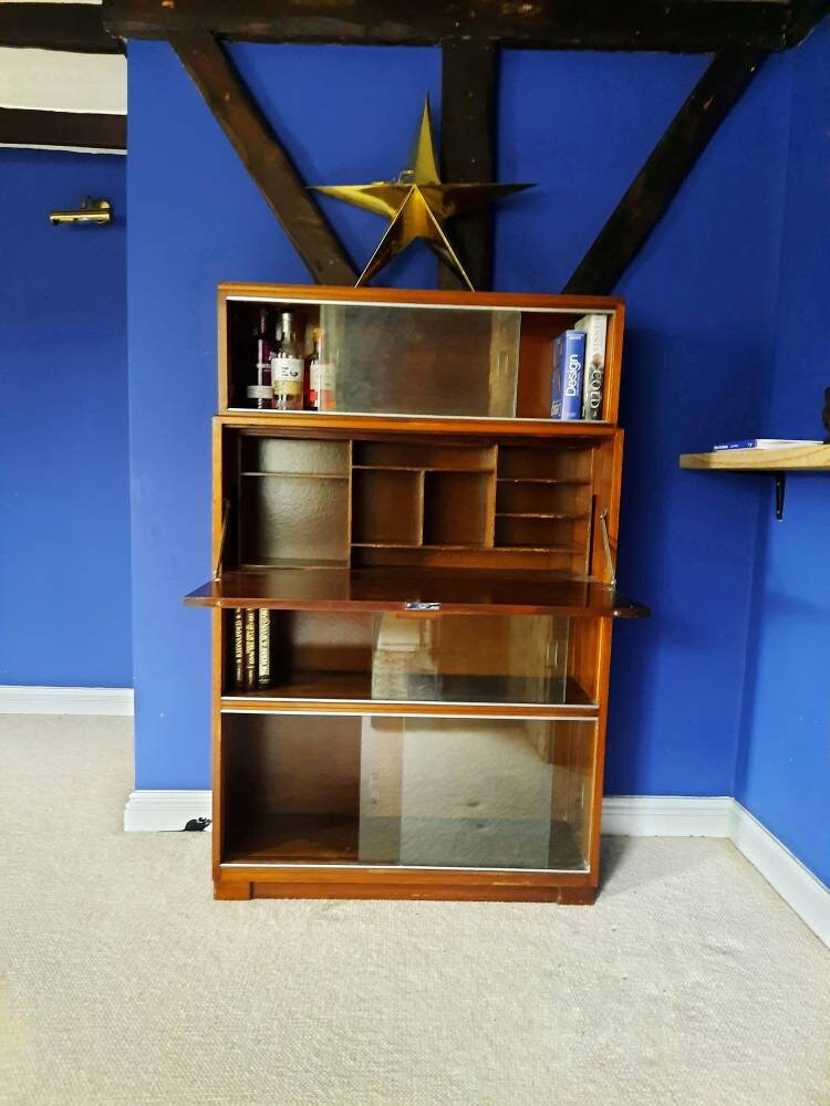 Minty Midcentury Stacking Cabinet/bookcase and Bureau - Etsy UK
