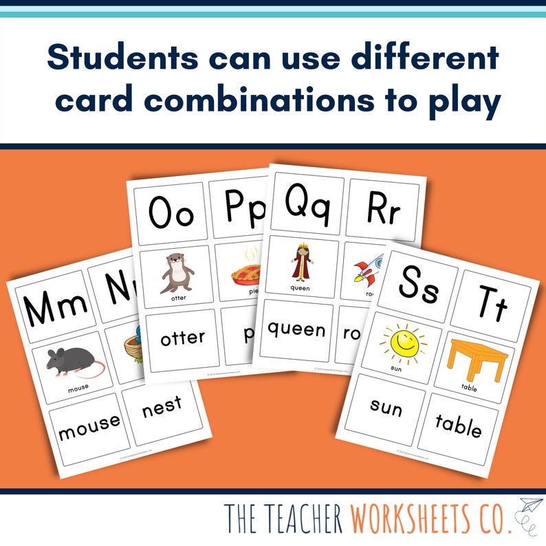 Letter-sound Matching Game - Etsy