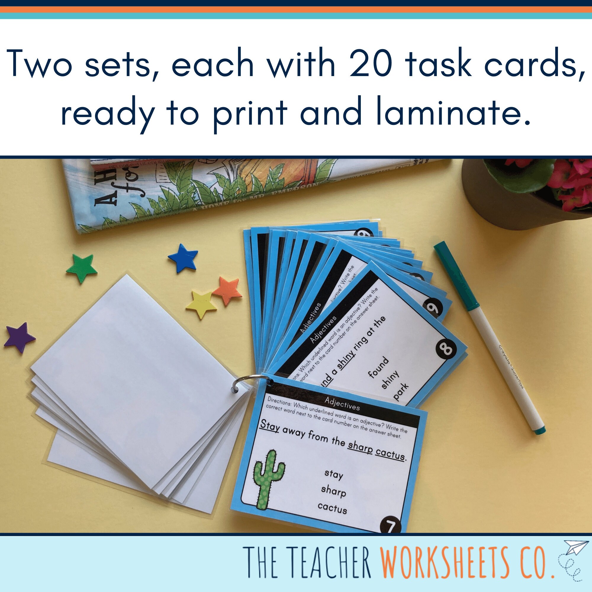 Adjective Task Cards - Etsy