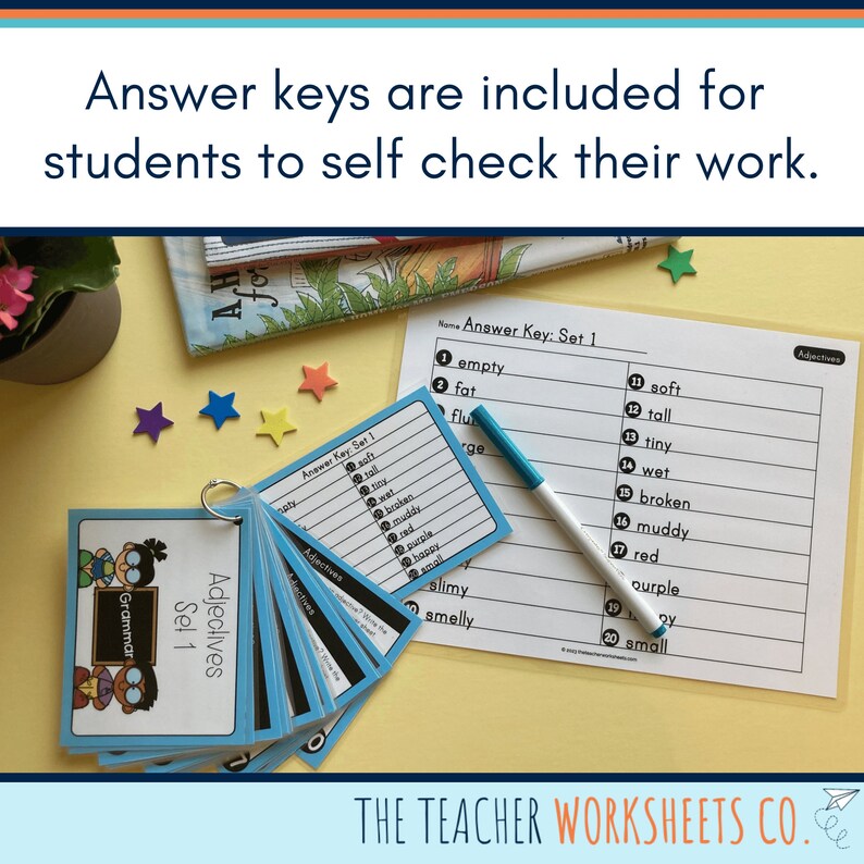 Adjective Task Cards - Etsy