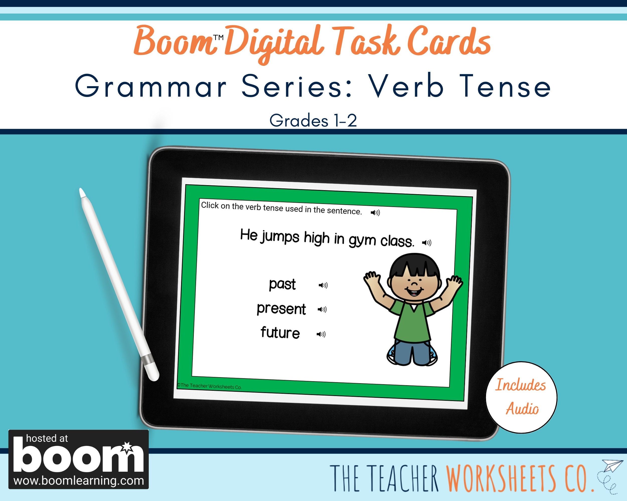 Simple Verb Tense Boom Cards - Etsy