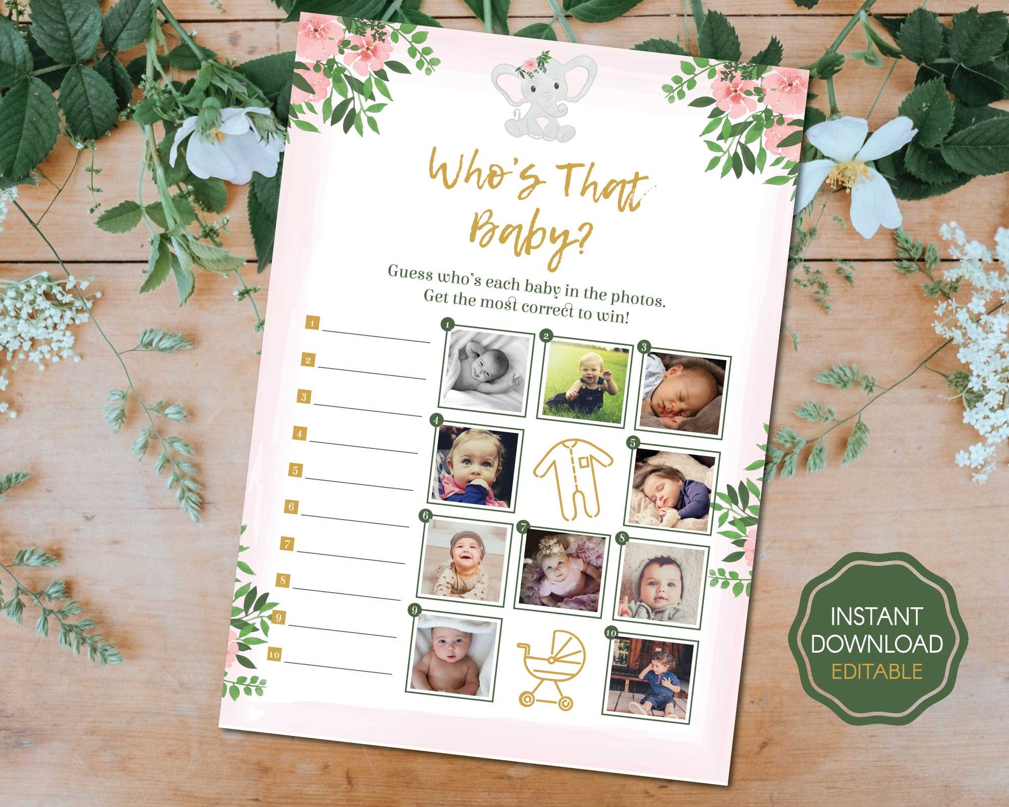 Virtual Baby Shower Games Bundle Virtual Baby Shower Games - Etsy