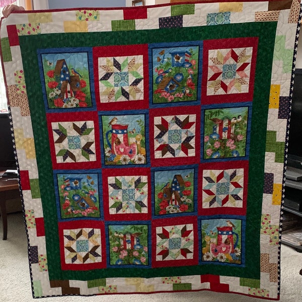 Bird House Quilt Block Pattern - Etsy