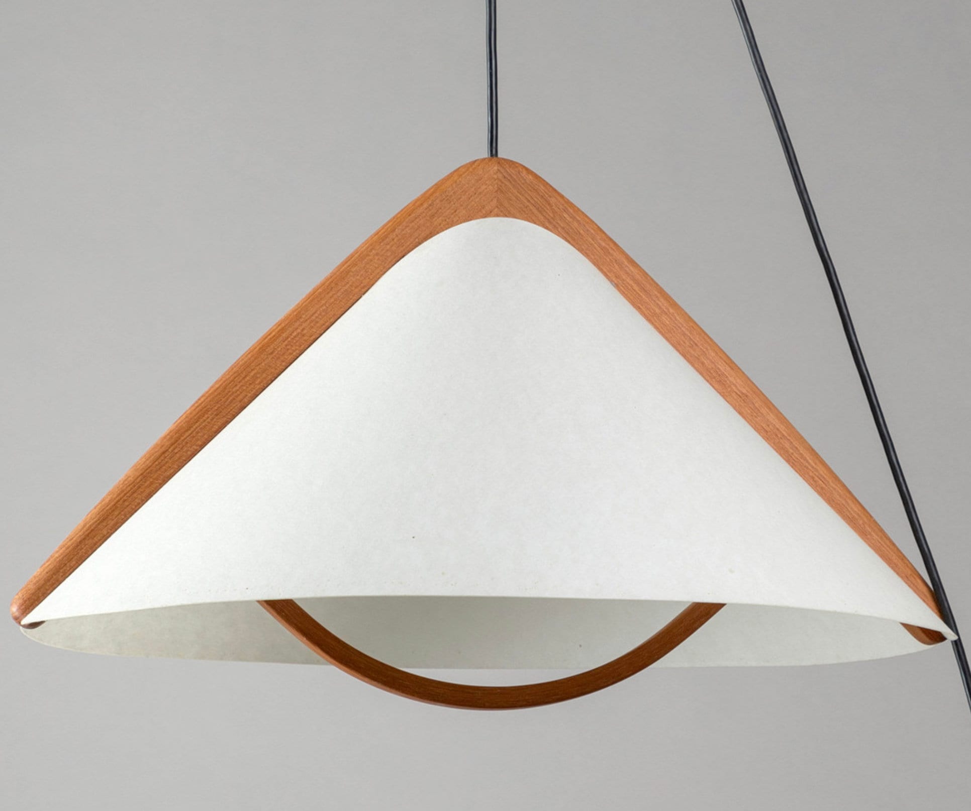 Domus Brand Pendant Adjustable Lamp, Teak Wood Lamp 60's 70's ...