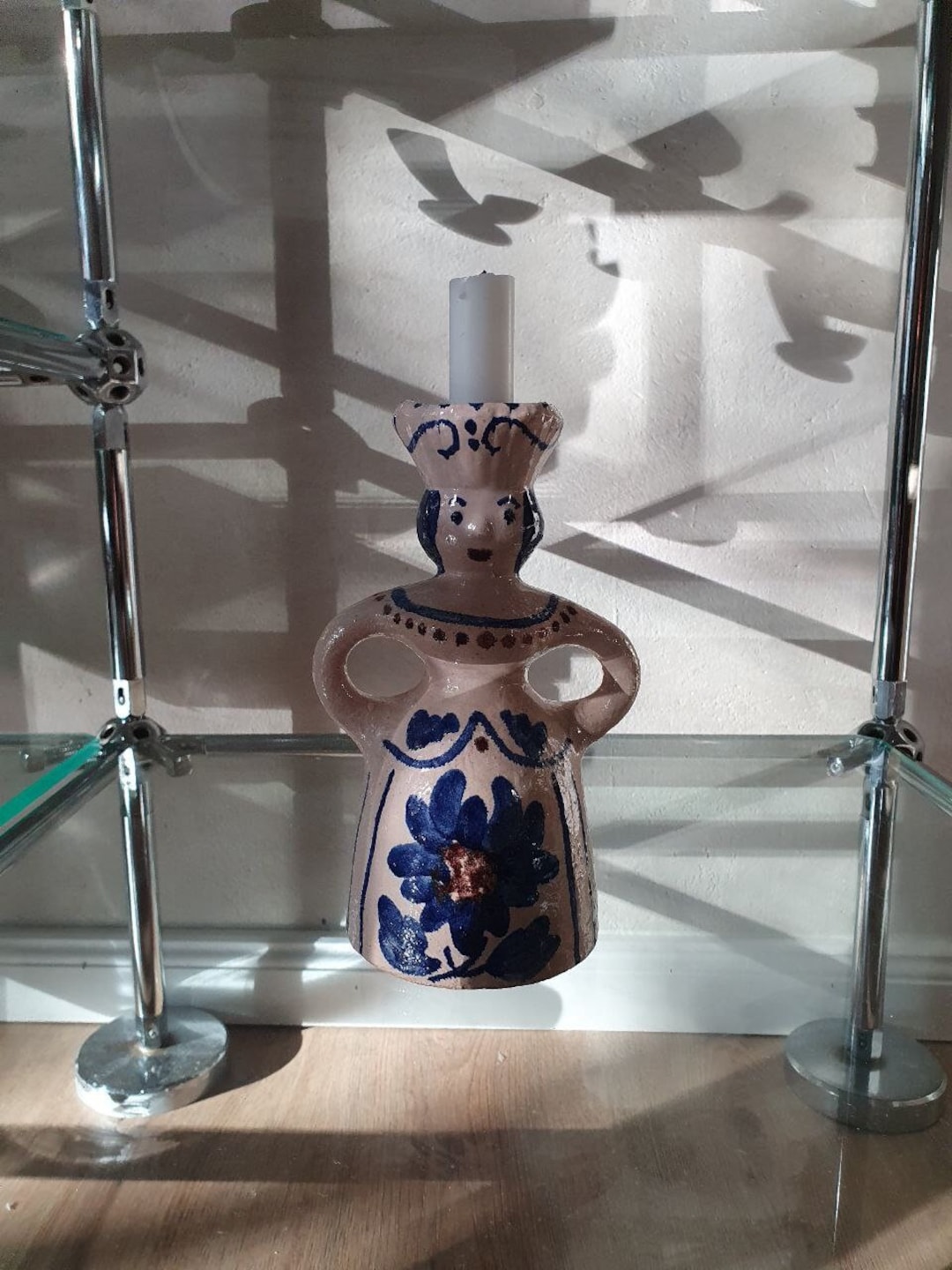 Candle Lady, Vintage Ceramic Candle Holder, 60s 70s, Vintage Home Decor ...