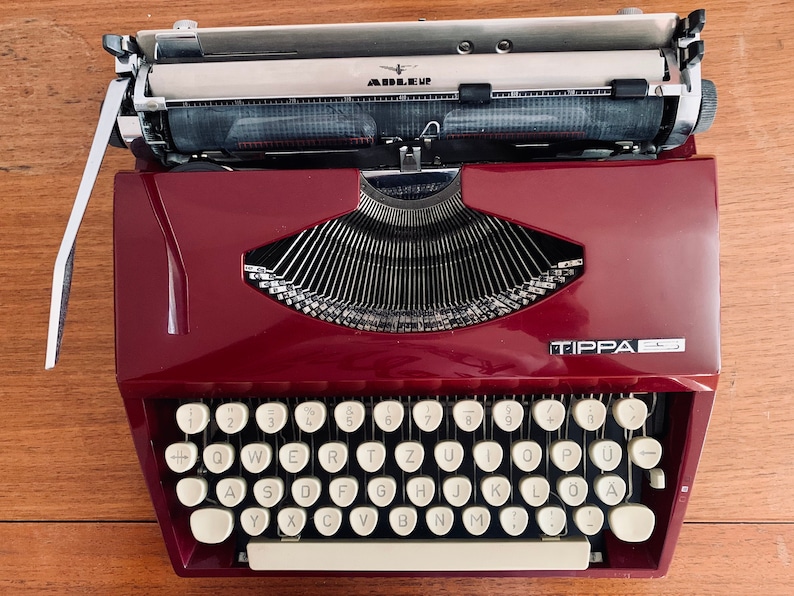 Midcentury Typewriter Adler Tippa S - Etsy