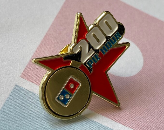 Domino’s Pizza Enamel Pin - 200 Pie Hour Rare From USA - Etsy