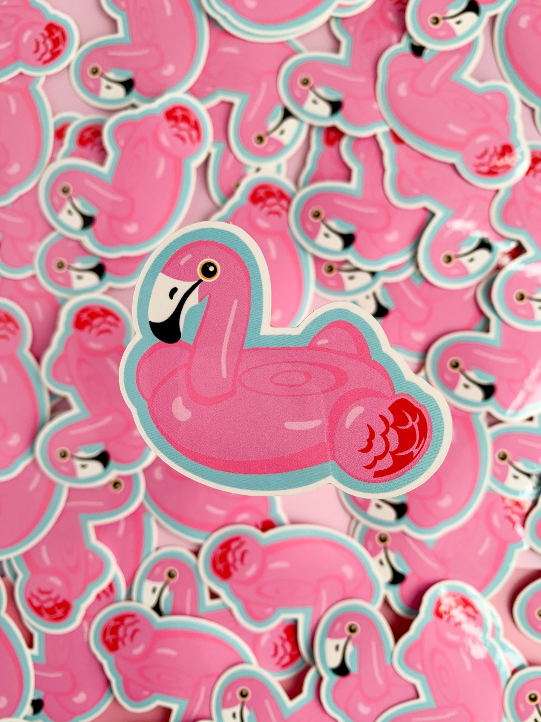 Flamingo Floaty Sticker, Flamingo Decal, Floaty Sticker, Summer ...