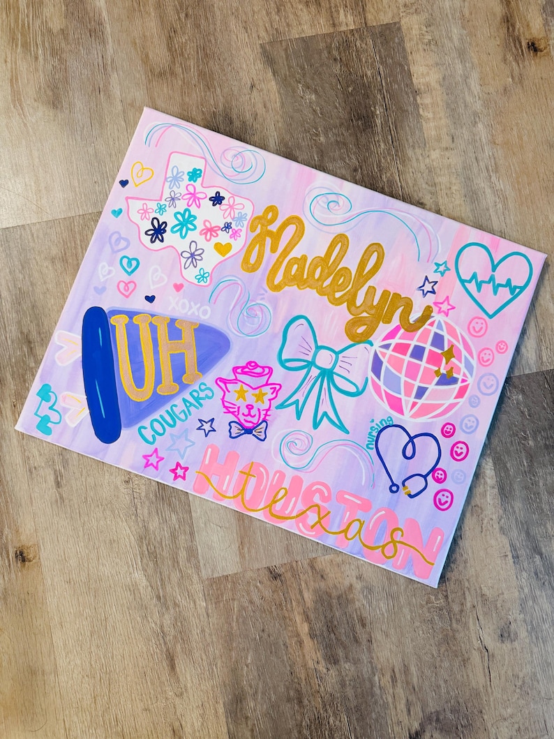 Personalized College Dorm Wall Art | Preppy Dorm Decor for Girls ...