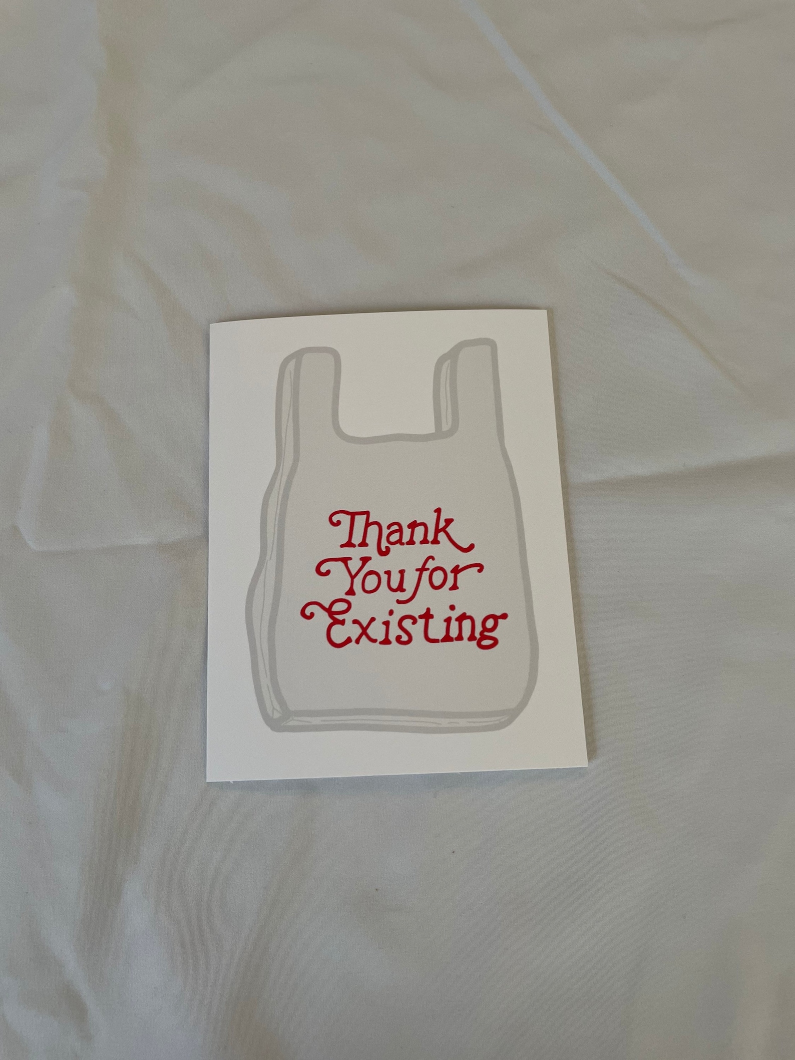 Thank You For Existing Greeting Card | Etsy