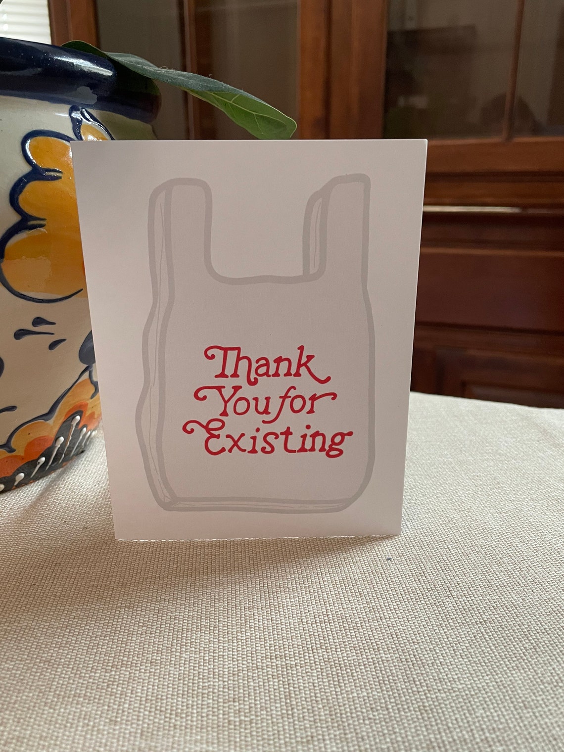 Thank You for Existing Greeting Card - Etsy
