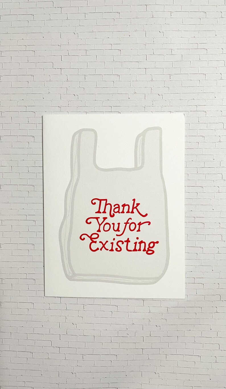 Thank You for Existing - Greeting Card - Etsy