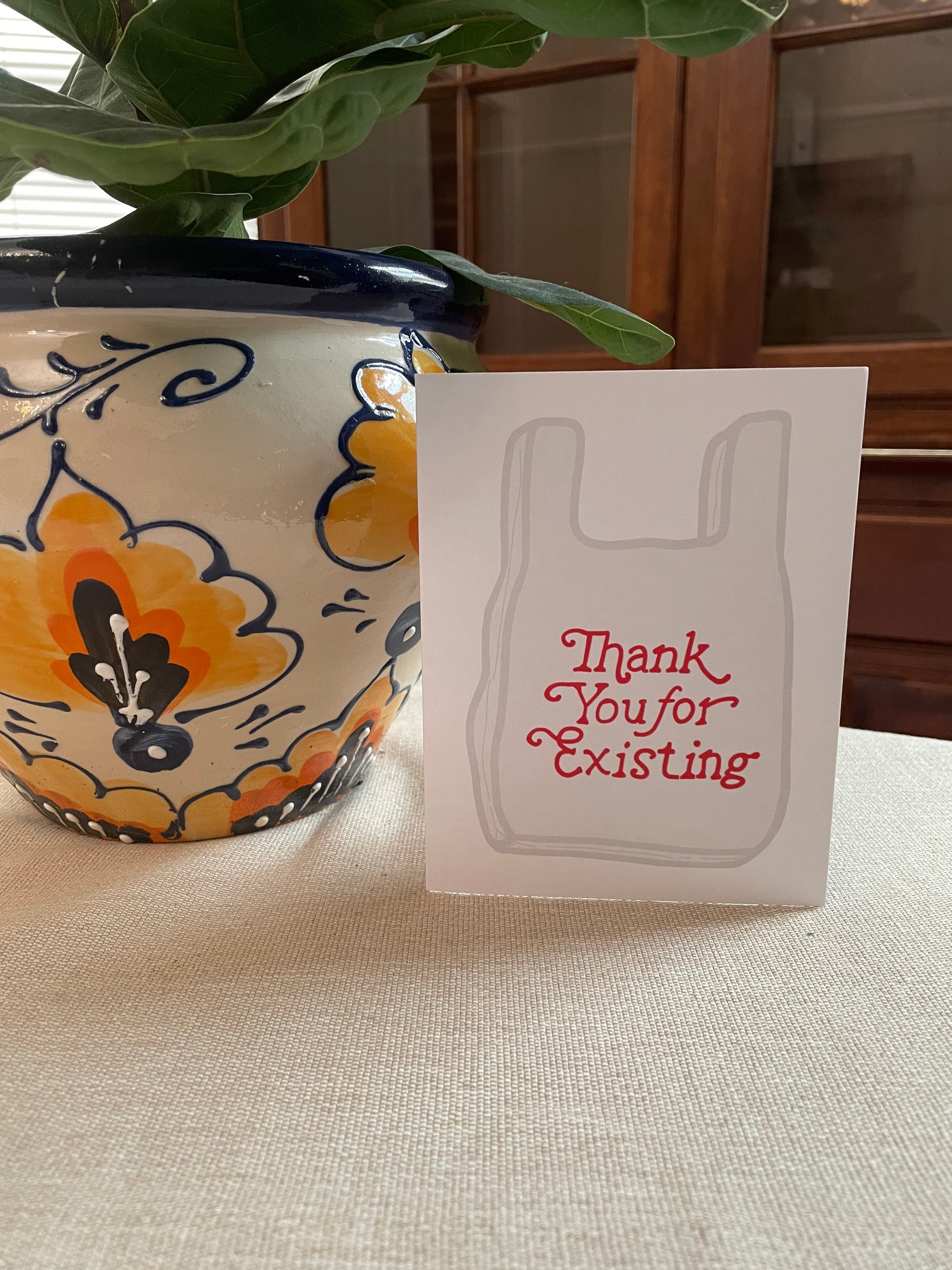 Thank You for Existing Greeting Card - Etsy