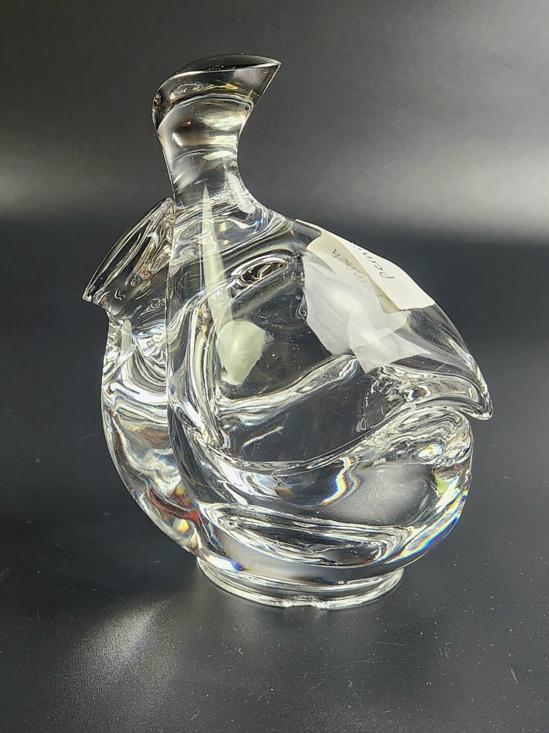 Vintage- 5 3/4" Tall - Pernisch Crystal - Whale Shaped Dish With Lid - Etsy