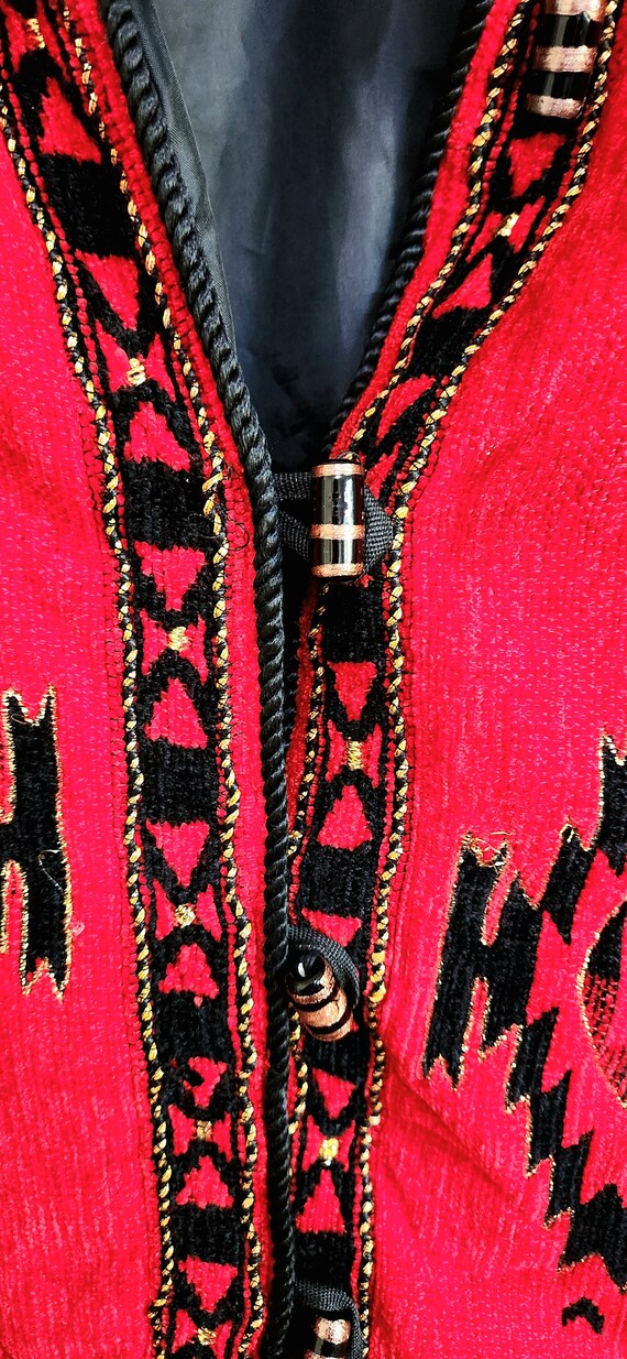 Vintage - Julia Kim Red Jacket - Aztec Design - Mediu… - Gem