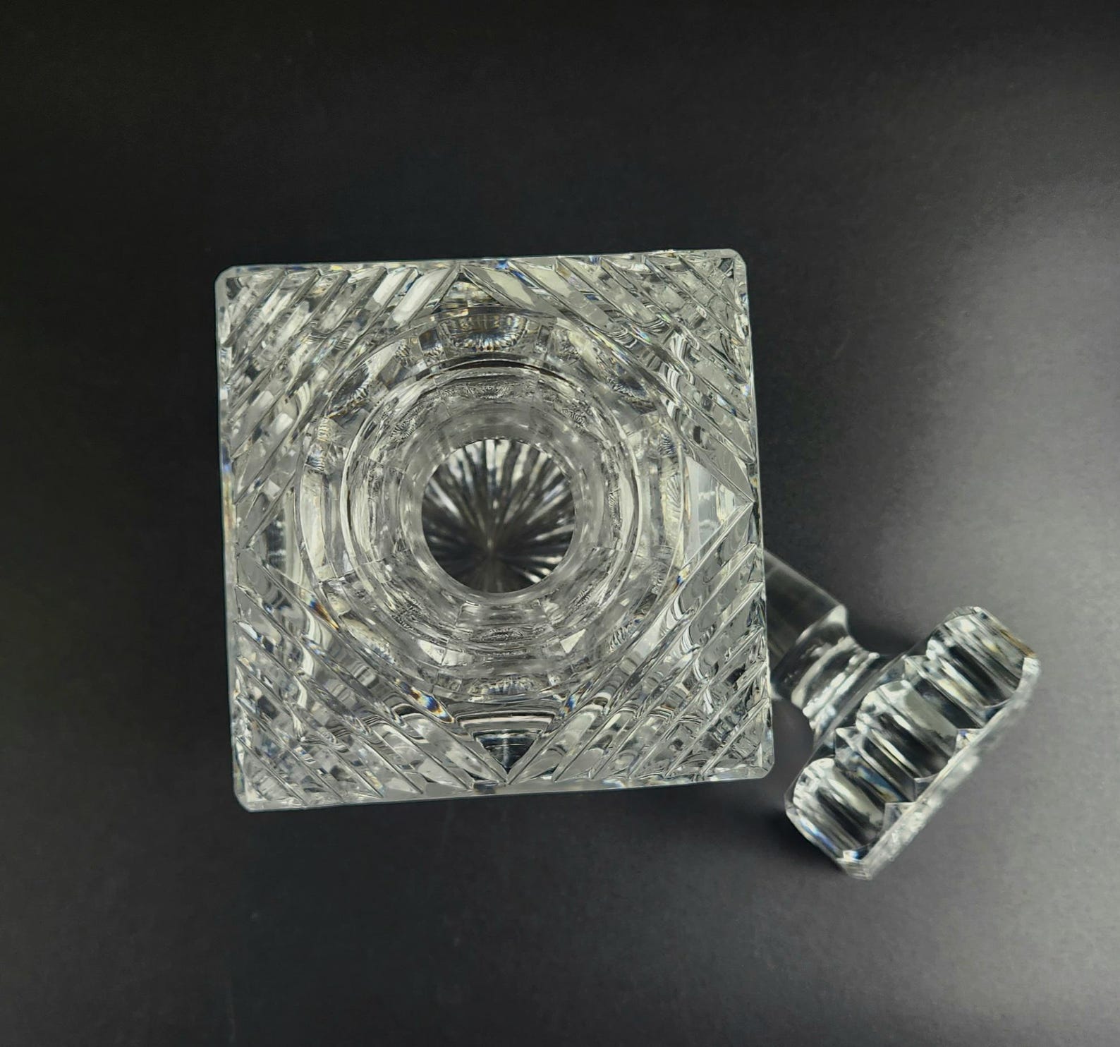 Vintage - Crystal Whiskey Decanter & Stopper - Resembles Nachtmann ...