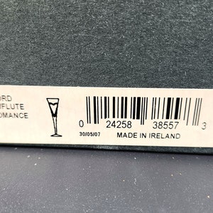 Vintage Fluted Champagne Waterford Wishes by WATERFORD CRYSTAL - Pair ...