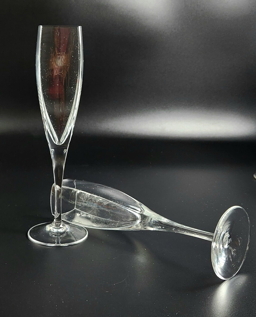 Vintage - Fluted Champagne Panache Clear by MIKASA - Set of 2 - Etsy