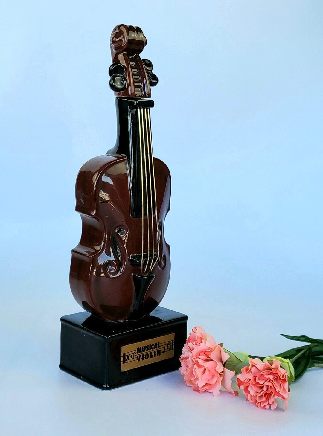 Vintage - Removable Top Musical Violin - Music Box - Etsy