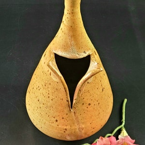 Vintage - Unique Design - Handmade Bud Vase - Signed Stoneware ...