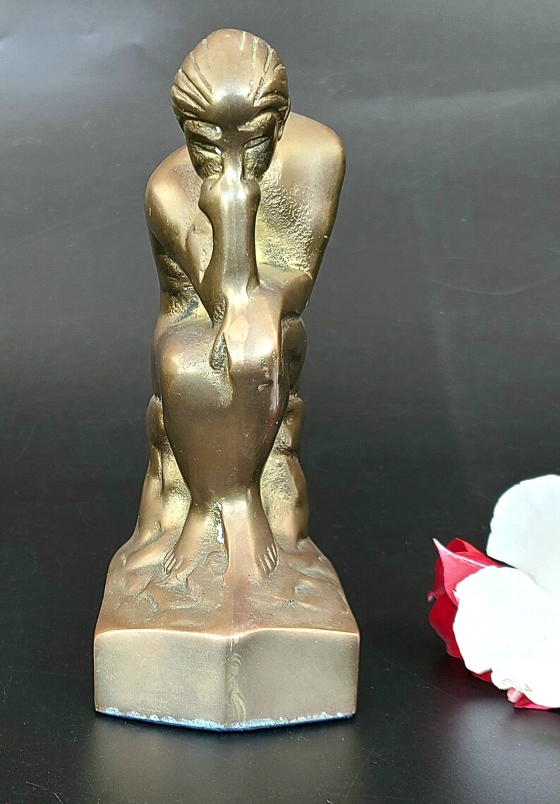 Vintage 1920's the Thinker Statue Made in Korea - Etsy