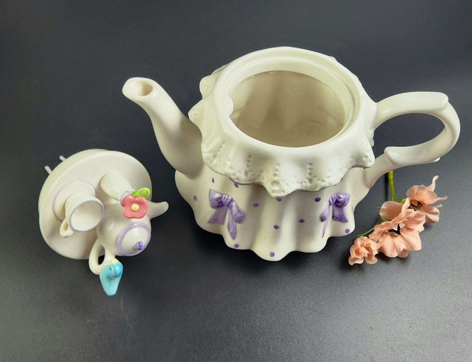 Vintage - Teleflora Tea Pot - Made in Phillippines - 7" Tall - Etsy