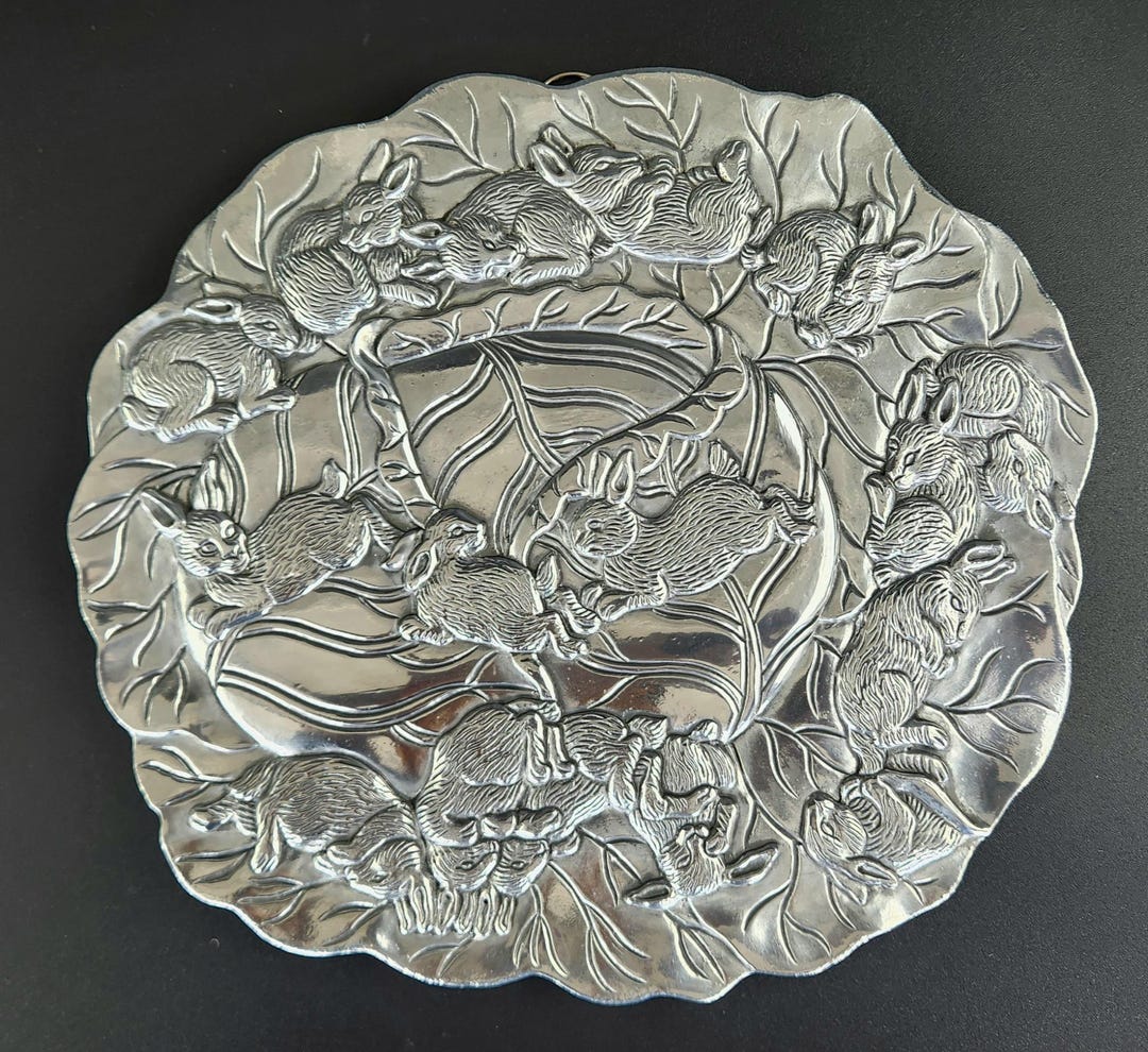 Vintage 1990 Arthur Court Designs - Bunnies Wall Hanging - 8.5" - Etsy