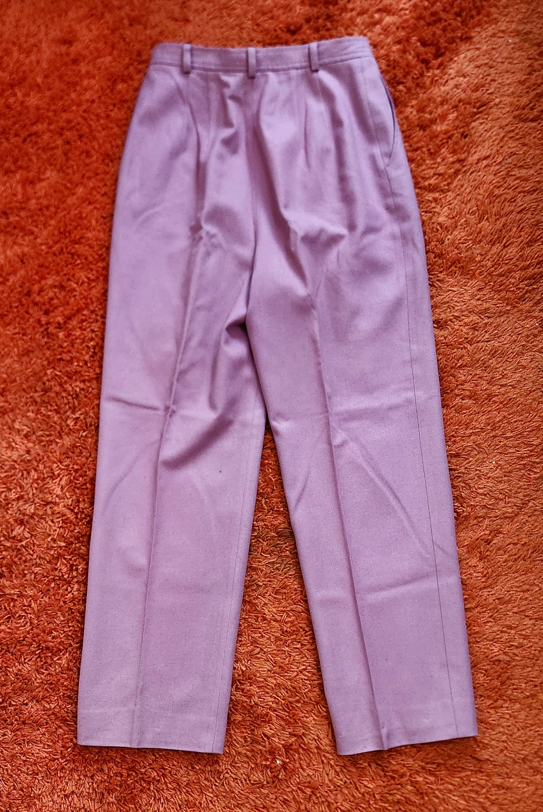 Women's Pendleton Dirty Pink Color 100% Virgin Wool Pants Made in USA ...