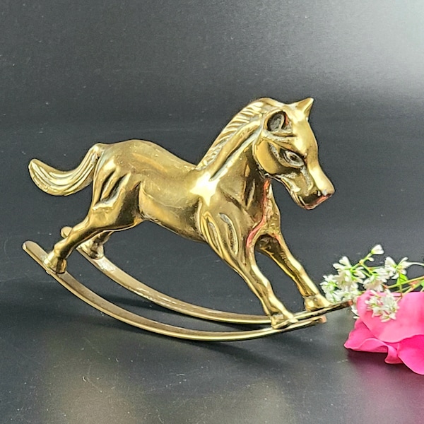 Brass Rocking Horse - Etsy