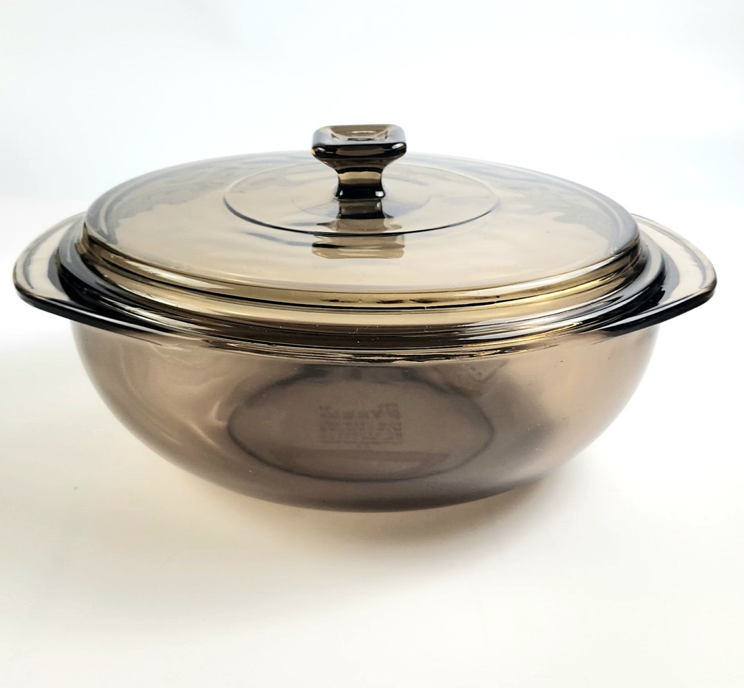 2 Qt Round Covered Casserole – PYREX Originals – Clear – 8 5/8 ...