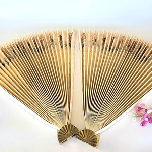 Vintage Large Paper Fans - 21" Long - Pair - Home Decor - Made in ...